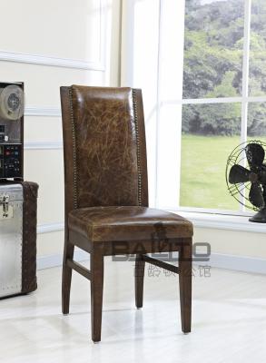 China luxury antique leather dining chair furniture,#K656 for sale