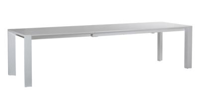 China white extendable 3.5m 10 seater rectangle table furniture for sale