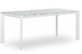 China extendable 4 seater rectangle glass table furniture for sale