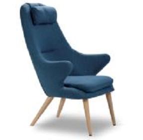 China North Europe style fabric leisure chair with headrest for sale