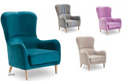 China North Europe style fabric leisure living chair furniture for sale