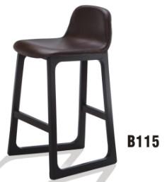 China North Europe style black wood bar chair furniture for sale