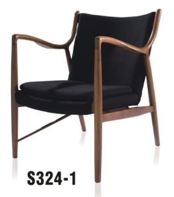 China America style wooden frame home upholstered leisure chair furniture for sale