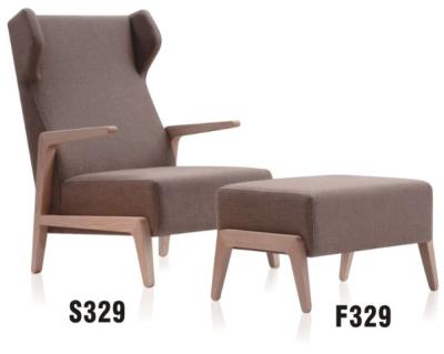China America style wooden frame upholstered lounge chair furniture for sale