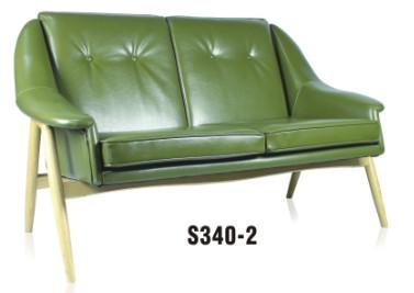 China America style home upholstered wooden frame 2 seater arm leather sofa furniture for sale