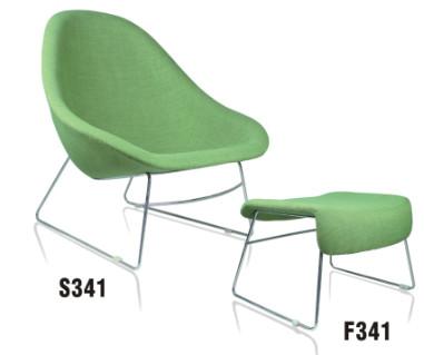 China America style home upholstered recliner chair with ottoman for sale