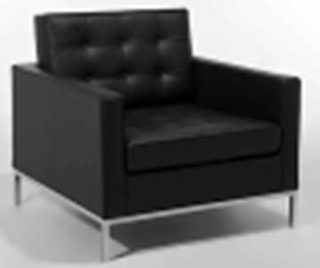 China America style mid century home single sofa with stainless steel foot for sale