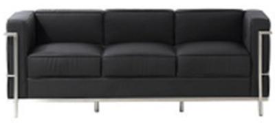 China modern club 3 unit sofa with chromed foot for sale