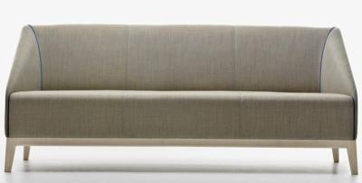 China America style mid century 3 seater home sofa with wood leg for sale