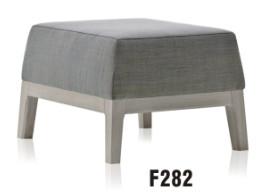 China America style mid century home ottoman with wood leg for sale