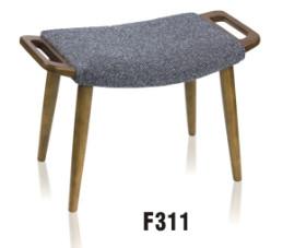 China America style mid century wooden foot ottoman for sale
