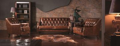 China classical Europe style 1+1+3 genuine leather sofa set furniture for sale