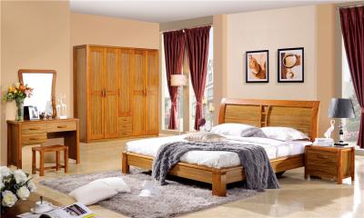 China modern Zingana wood bed room furniture for sale