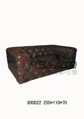 China classical antique four seater leather club sofa/classic four seats leather sofa furniture for sale