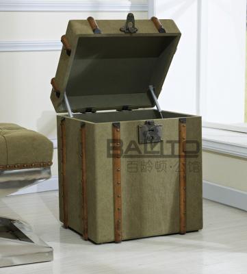 China classical old style antique canvas fabric case furniture for sale