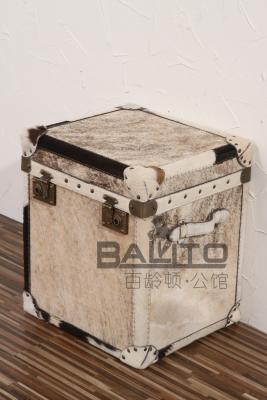 China classical old style antique cow leather color case furniture for sale