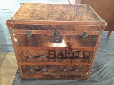 China classical old style fur leather household case furniture for sale