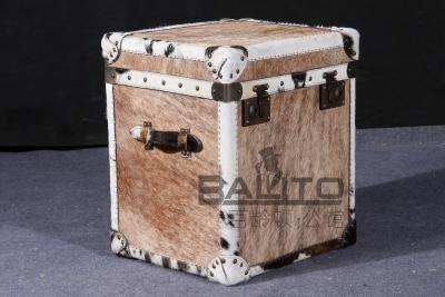 China antique fur leather household case furniture for sale