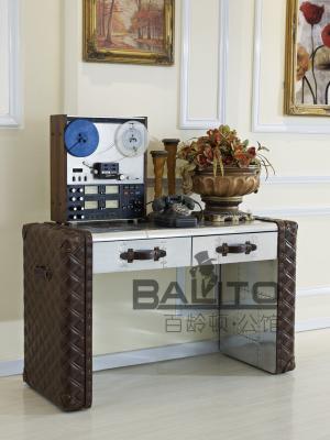 China classical old style antique aluminium writing desk furniture for sale