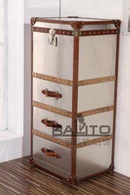 China antique aluminium household drawers suitcase furniture for sale