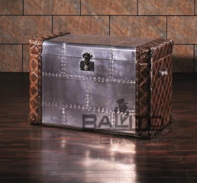 China classical style antique aluminium leather case furniture for sale