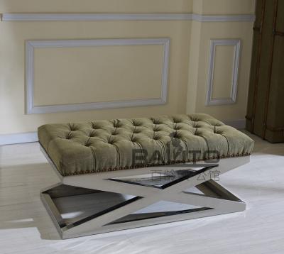 China antique old style fabric ottoman classic club furniture for sale