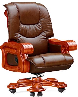 China luxury wooden swivel big boss chair furniture #8345 for sale