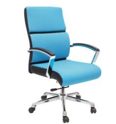 China modern leather medium back office manager chair factory for sale