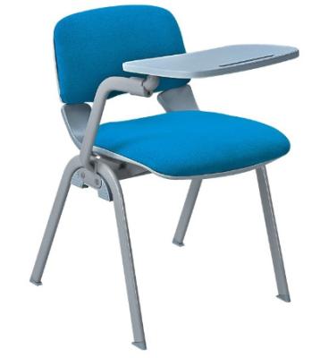 China stackable upholstered training chair with writing board for sale