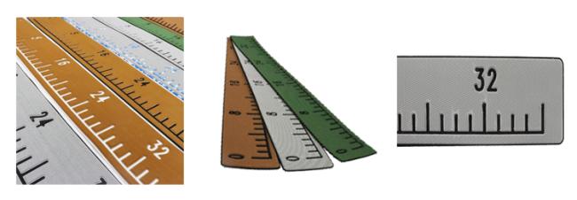 Melors EVA Foam Embossed Sheet Fish Ruler Measuring Tape Sticker Fish Length Ruler