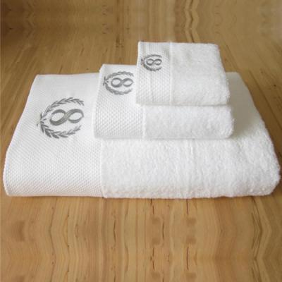 China OEM high quality 100% cotton bath towel set, hotel towel with embroidery logo for sale