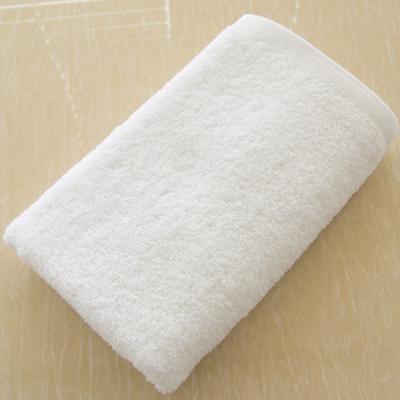 China 100% cotton plain weave white hotel terry hand towel for sale