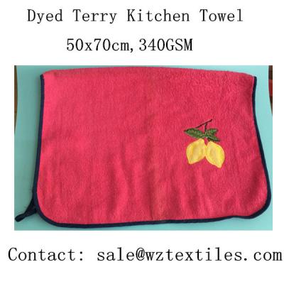 China Factory direct sale dyed 100% cotton kitchen towel tea towel for sale