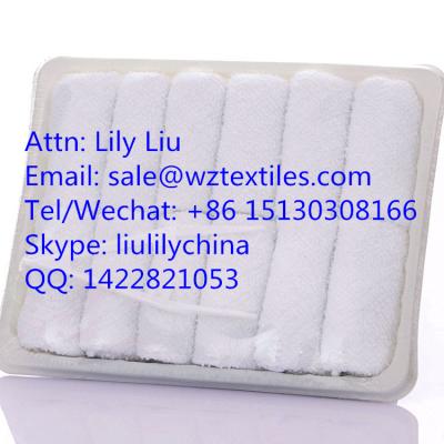 China 100% cotton terry jacquard disposable airline towel for sale