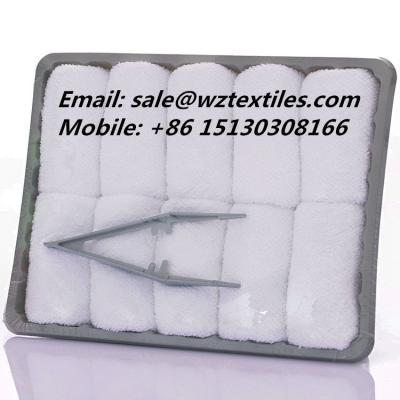 China 13g Cotton towel airline towel hot towels for sale