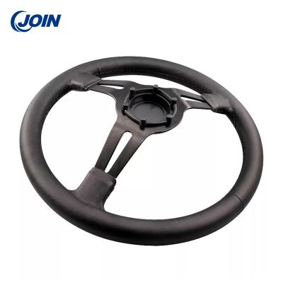 Cina Universal Golf Cart Steering Wheels Black Leather 13.5 Inch in vendita