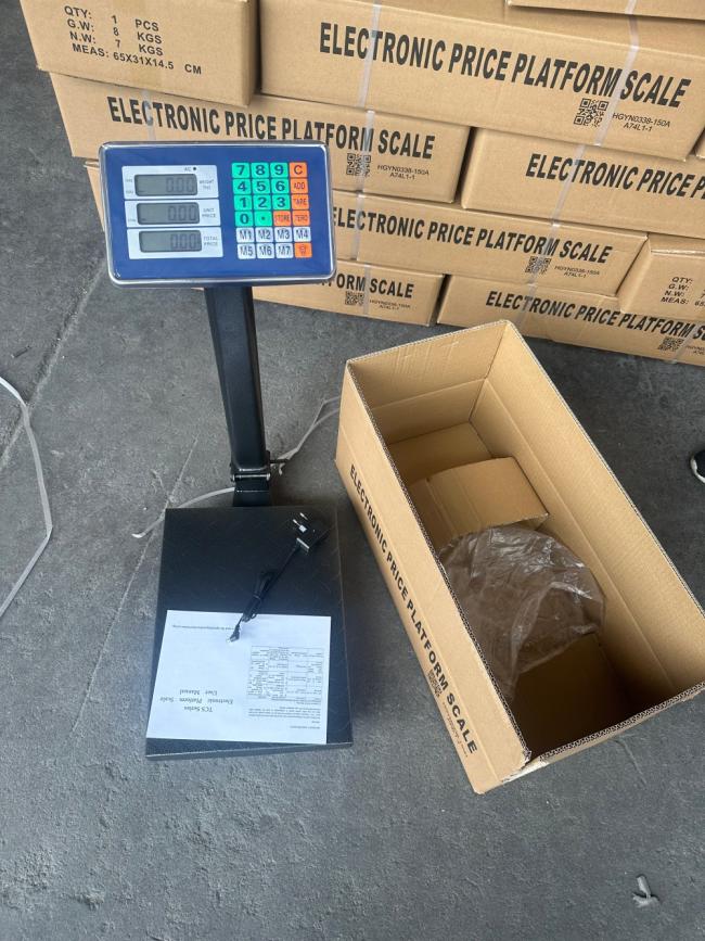High Precision ABS Electronic Bench Scale Digital Platform LCD Display Rechargeable Power Supply Supported OEM Available 150kg