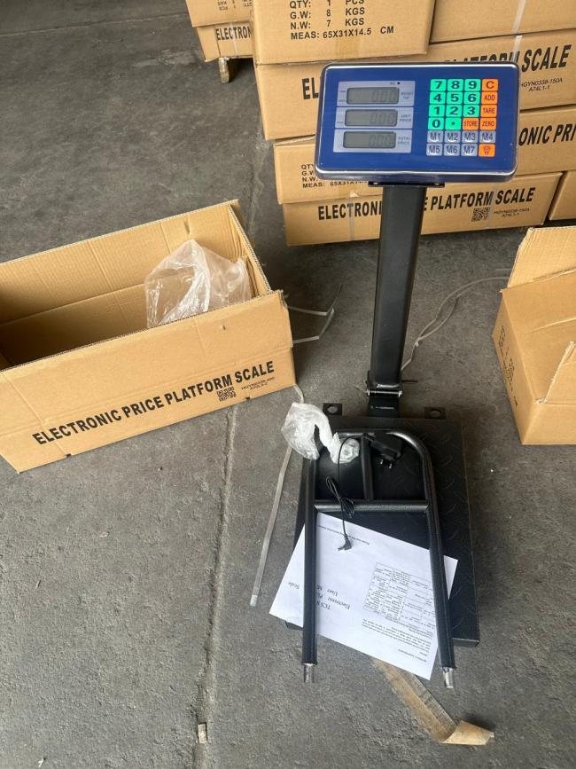 High Precision ABS Electronic Bench Scale Digital Platform LCD Display Rechargeable Power Supply Supported OEM Available 150kg