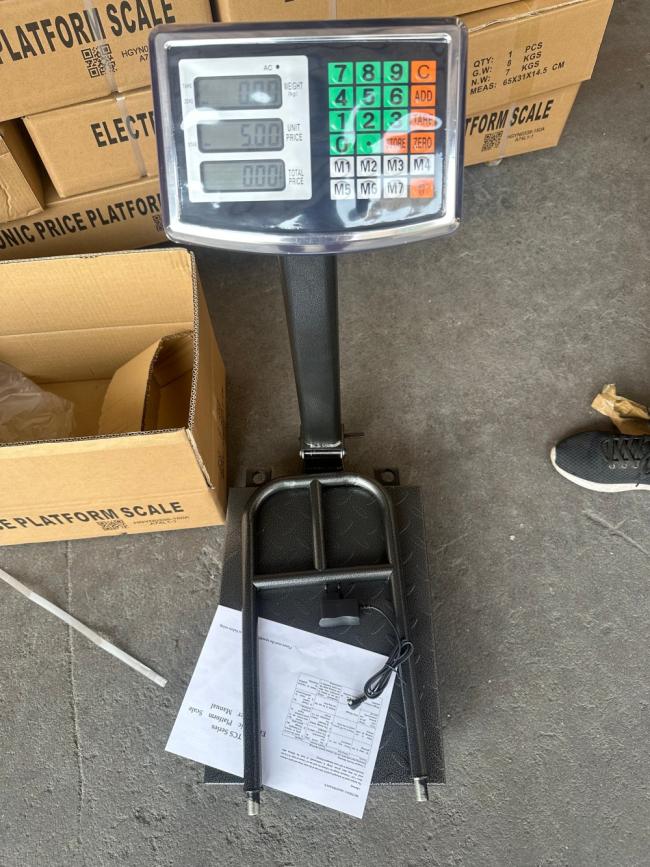 High Precision ABS Electronic Bench Scale Digital Platform LCD Display Rechargeable Power Supply Supported OEM Available 150kg
