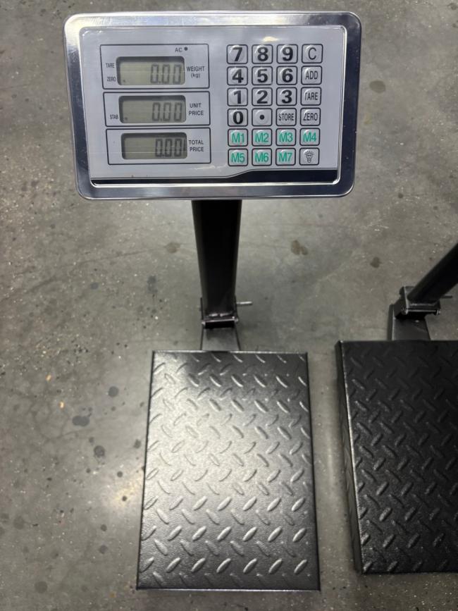 High Precision ABS Electronic Bench Scale Digital Platform LCD Display Rechargeable Power Supply Supported OEM Available 150kg