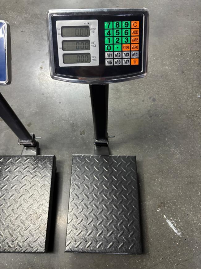 High Precision ABS Electronic Bench Scale Digital Platform LCD Display Rechargeable Power Supply Supported OEM Available 150kg