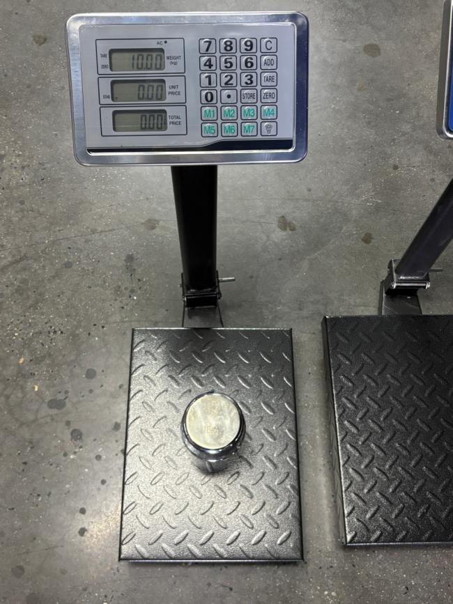 High Precision ABS Electronic Bench Scale Digital Platform LCD Display Rechargeable Power Supply Supported OEM Available 150kg