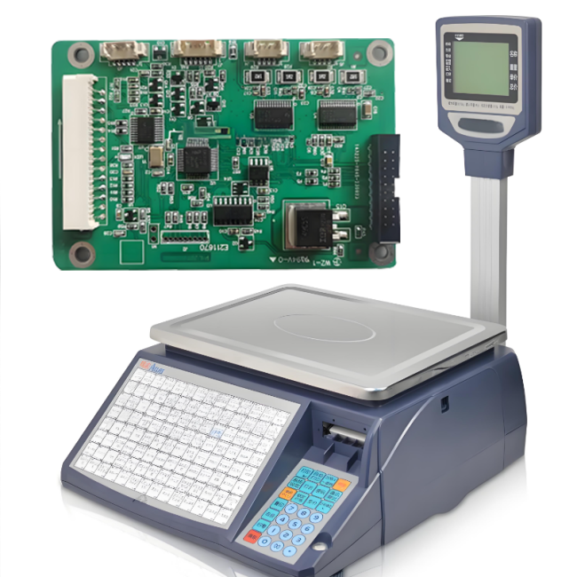 Dual 5-inch LCD Screen Smart Body Scales Bluetooth RAM & Embedded Electronic Mainboard Solution Cash Register Weighing Systems