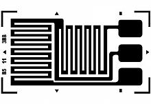 BF350-3BB Dual Grid half bridge Strain Gauges Perpendicular Strain Gauges