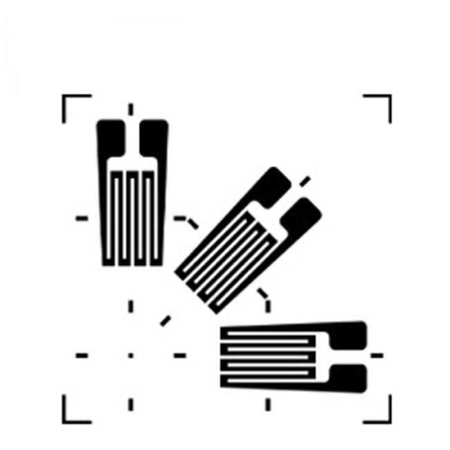 BF350-CA tri element rosette strain gage
