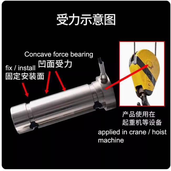 SC9B 1Ton alloy steel shear load pin-type load cell for crane compression tension shaft pin weight sensor load cell
