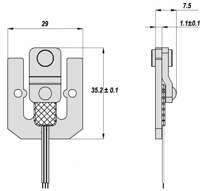 Micro miniature baby scale load cell 20kg 5kg flat thin half bridge load cell 5kg 10kg 20kg small weight sensor for baby scale