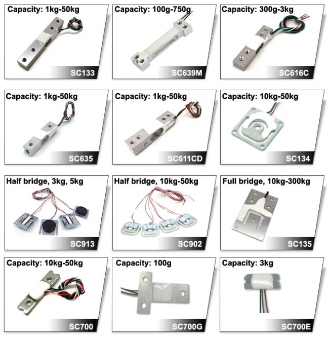 Micro miniature baby scale load cell 20kg 5kg flat thin half bridge load cell 5kg 10kg 20kg small weight sensor for baby scale