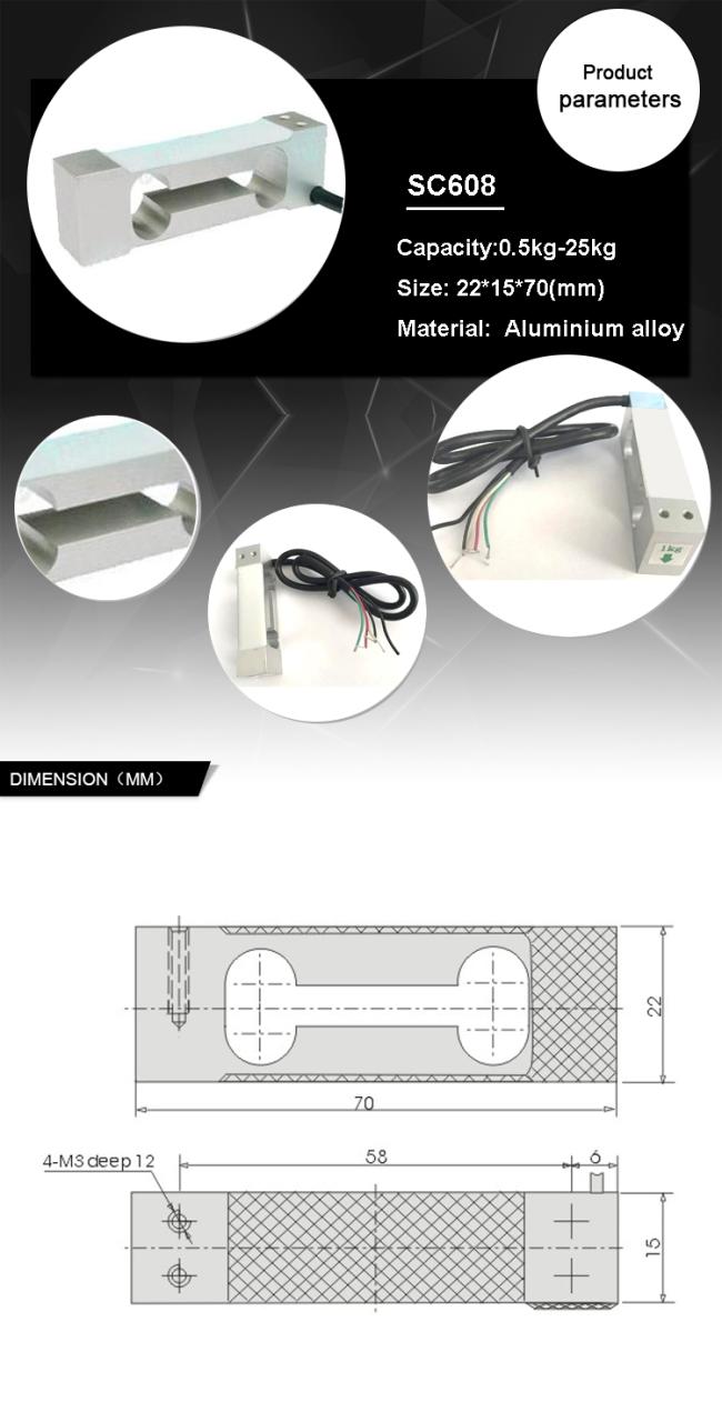 Electronic Price Computing Scales Micro Load Cell for Counter Scales 0.5Kg 1Kg 5Kg 10Kg 25Kg
