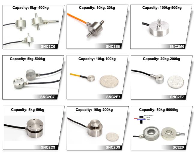 Circular Plate Type Compression Tension Force Load Cell weight sensor guangdong 100kg-500kg
